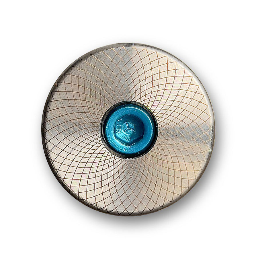 Bespoke Stainless Spirograph #1 Headset Cap | KustomCaps