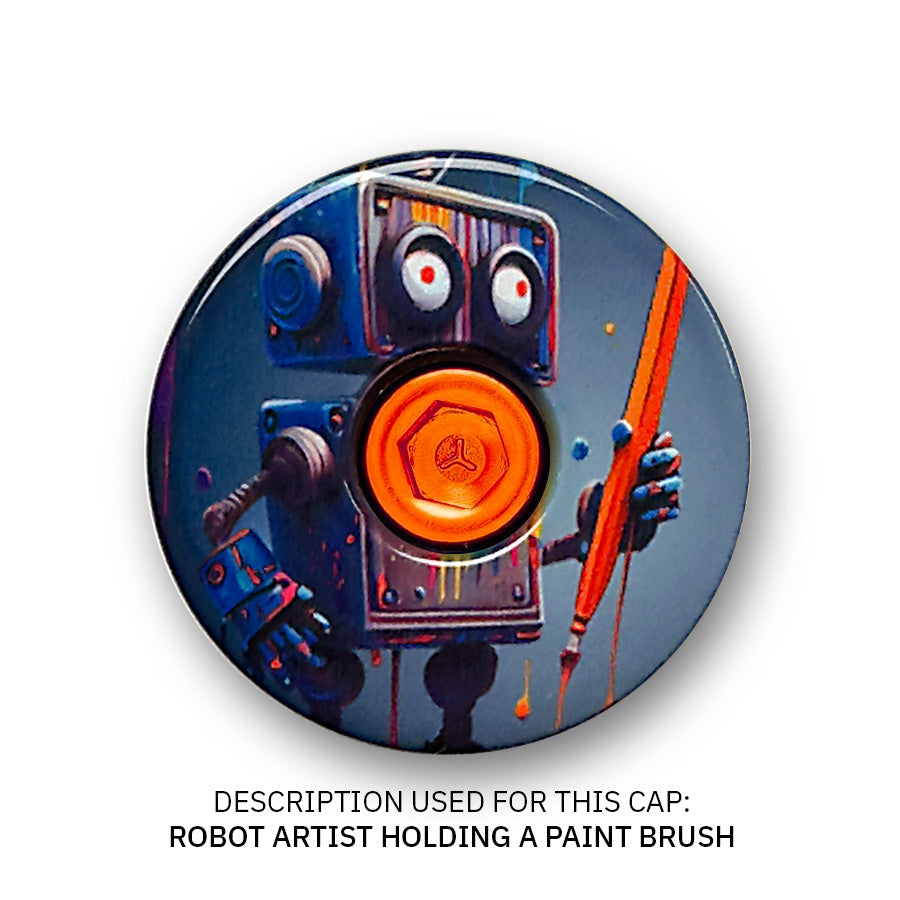 AI Artist Bicycle Headset/Stem Cap by KustomCaps - KUSTOM VENTURES